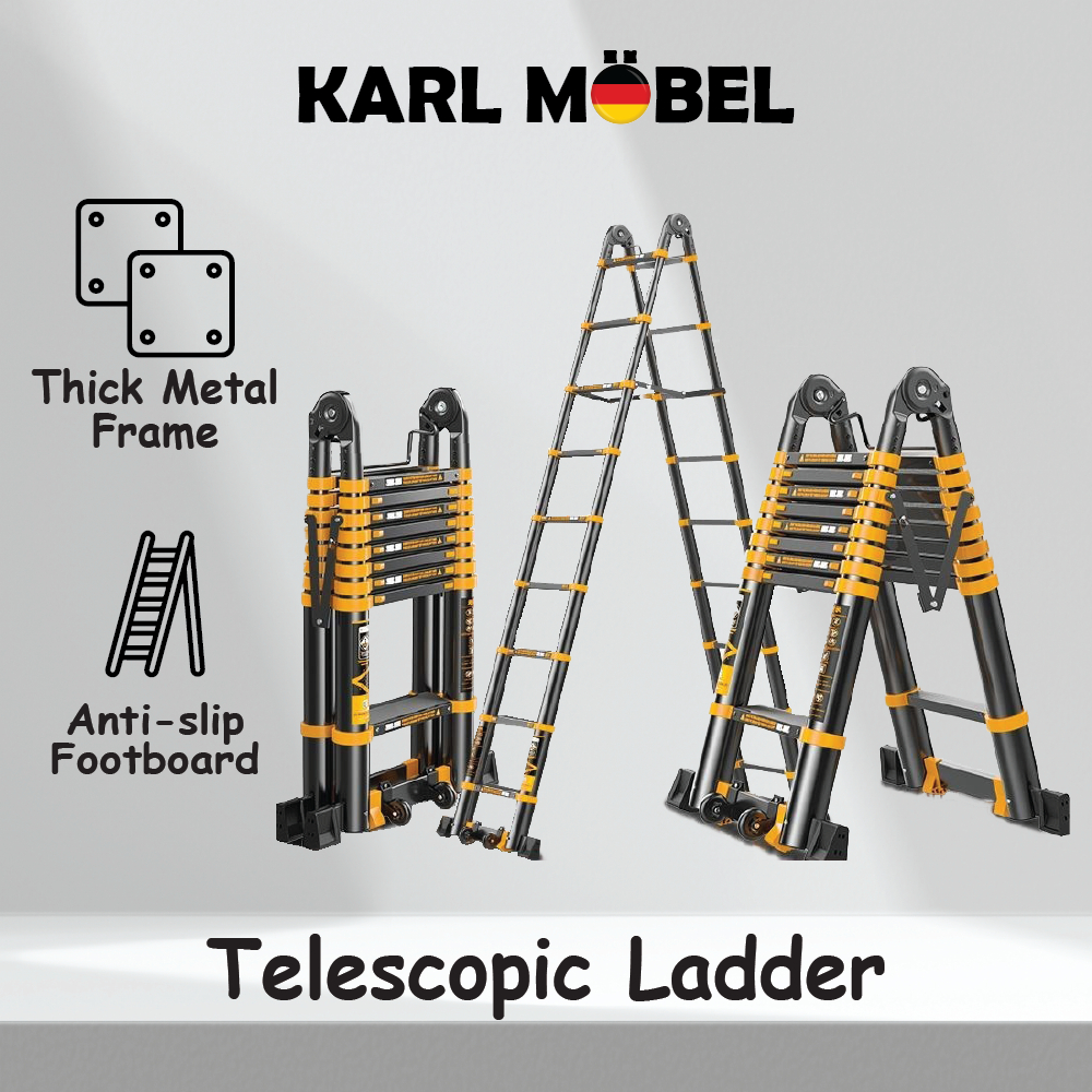 Double sided Heavy duty Telescopic Ladder multipurpose ladder Tangga ...