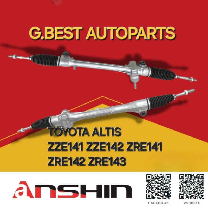 ANSHIN (JAPAN QUALITY) STEERING RACK TOYOTA ALTIS ZZE141 ZZE142 ZRE141 ...