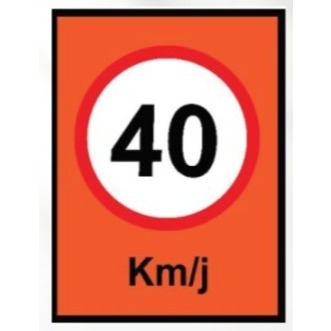 SPEED LIMIT 40KM/J SIGN BOARD REFLECTIVE SIGNBOARD CHEAP SIGNBOARD ROAD ...