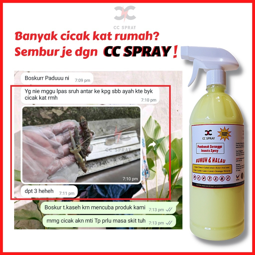 CC SPRAY LIZARD INSECTS TERMITES | Shopee Malaysia