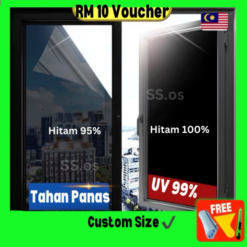 Privacy Tinted Rumah Tinted Kereta Black Window Film tinted Car Home ...
