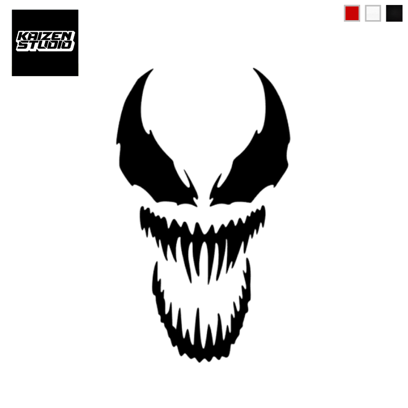 KAIZEN STUDIO Venom Face Sticker Vinyl Black metal group music band ...