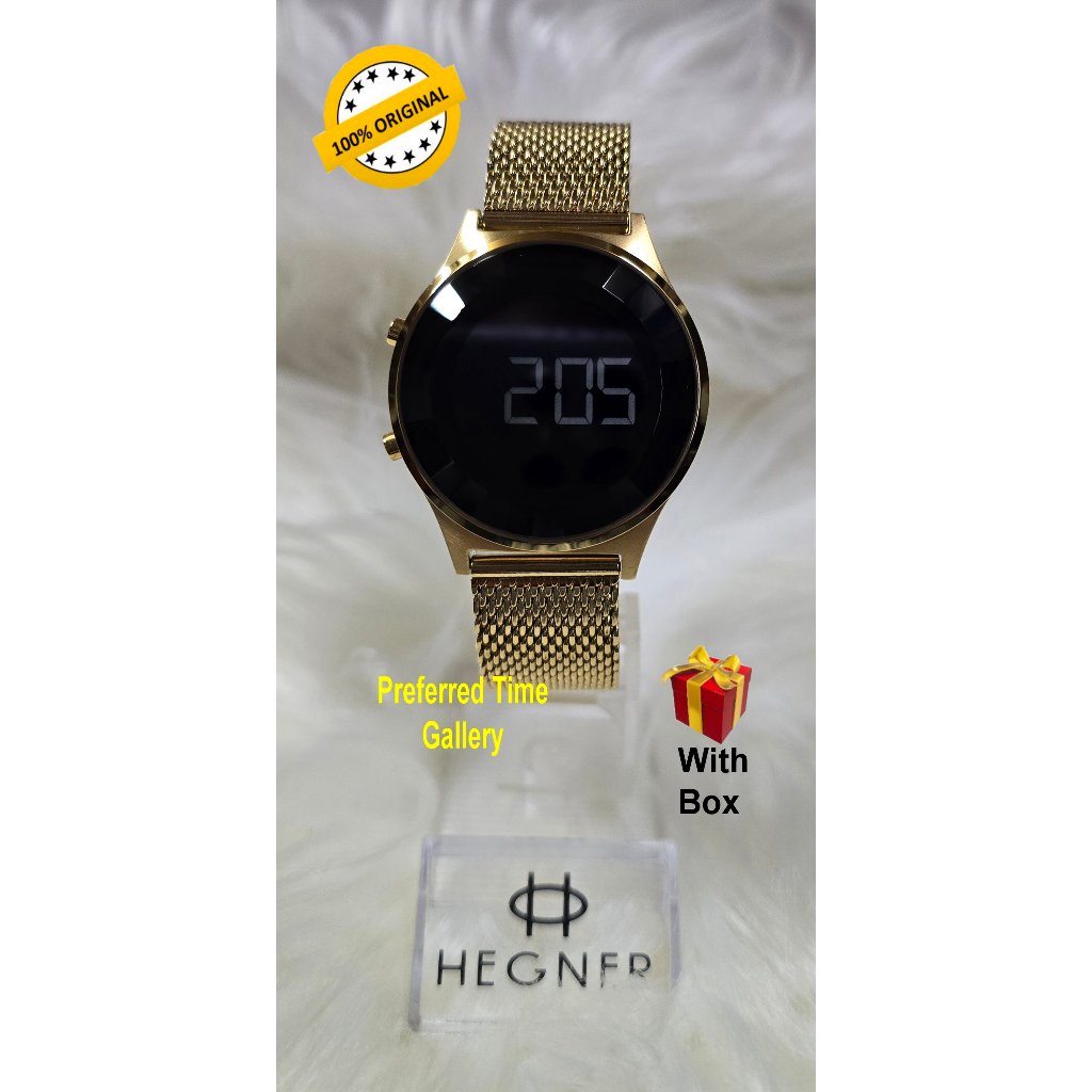 (Ladies) 100% ORIGINAL HEGNER 8-168113LPG Gold Color Stainless Steel ...