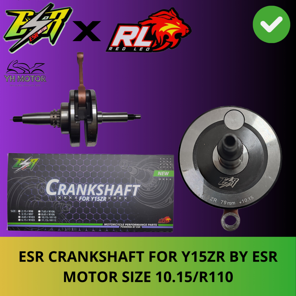 ESR CRANKSHAFT FOR Y15ZR BY ESR MOTOR SIZE JET 10.15/R110 | Shopee Malaysia
