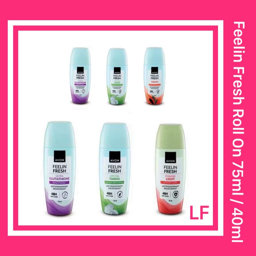FEELIN FRESH Brightening Deodorants Roll On 75ml / 40ml | Shopee Malaysia
