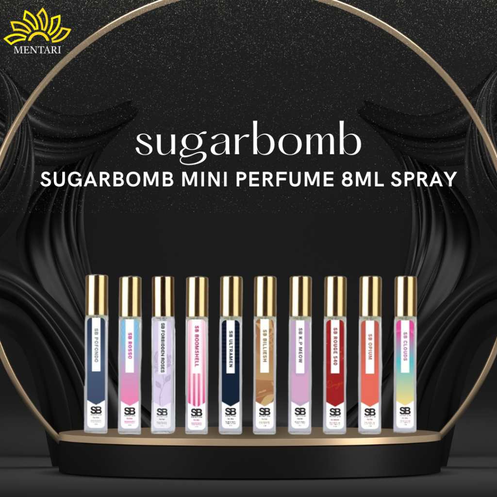 SB PARFUM MEN WOMEN SUGARBOMB 30ML EDP LONG LASTING PERFUME 8ML SPRAY SUGARBOMB MINI FOR HIM FOR ...
