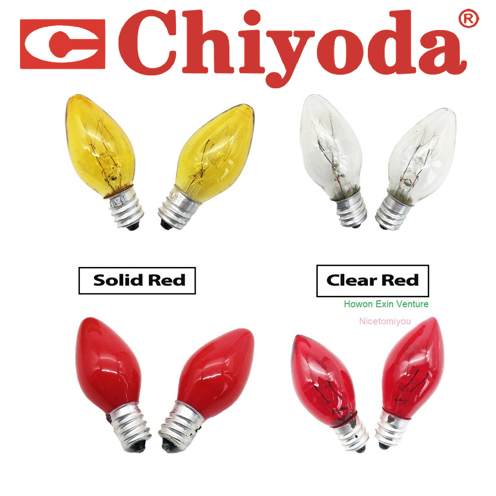 Chiyoda Chili Candle Filament Incandescent Bulb E12 7Watt Light Bulb ...