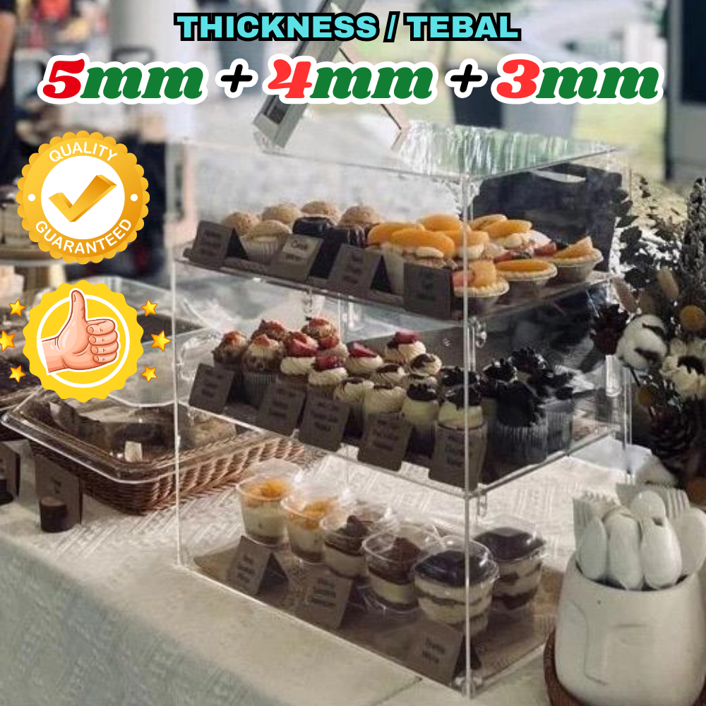 DIY Acrylic Cabinet RAMADAN🌙 Donuts/Cupcake/Pastries/Breads Acrylic ...