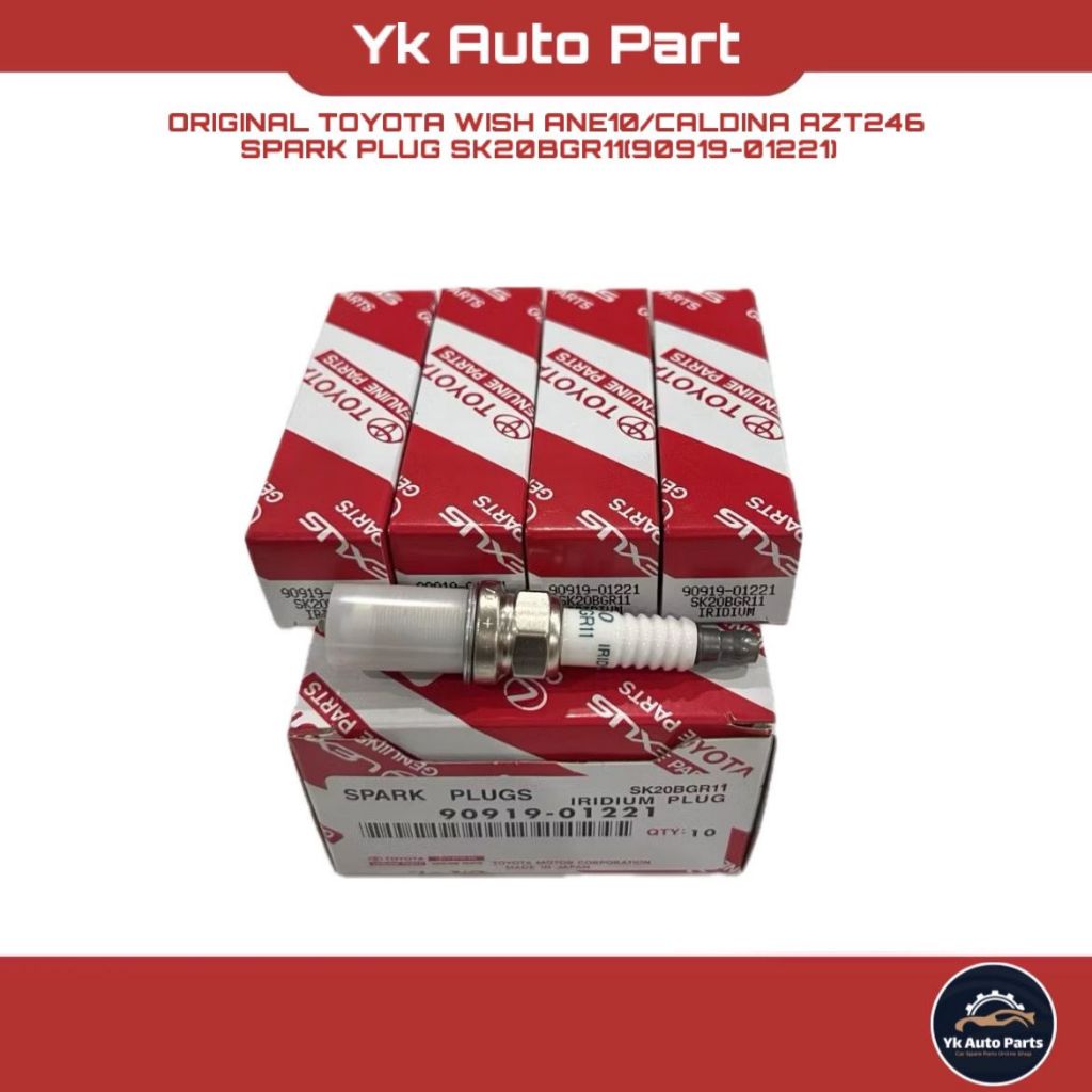 ORIGINAL TOYOTA WISH ANE10/CALDINA AZT246 SPARK PLUG SK20BGR11(90919-01221) | Shopee Malaysia