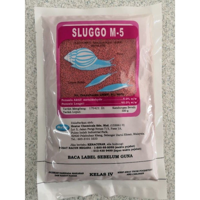 500gm Sluggo M-5 Racun Siput / Molluscicide Metaldehyde 5.0% | Shopee ...