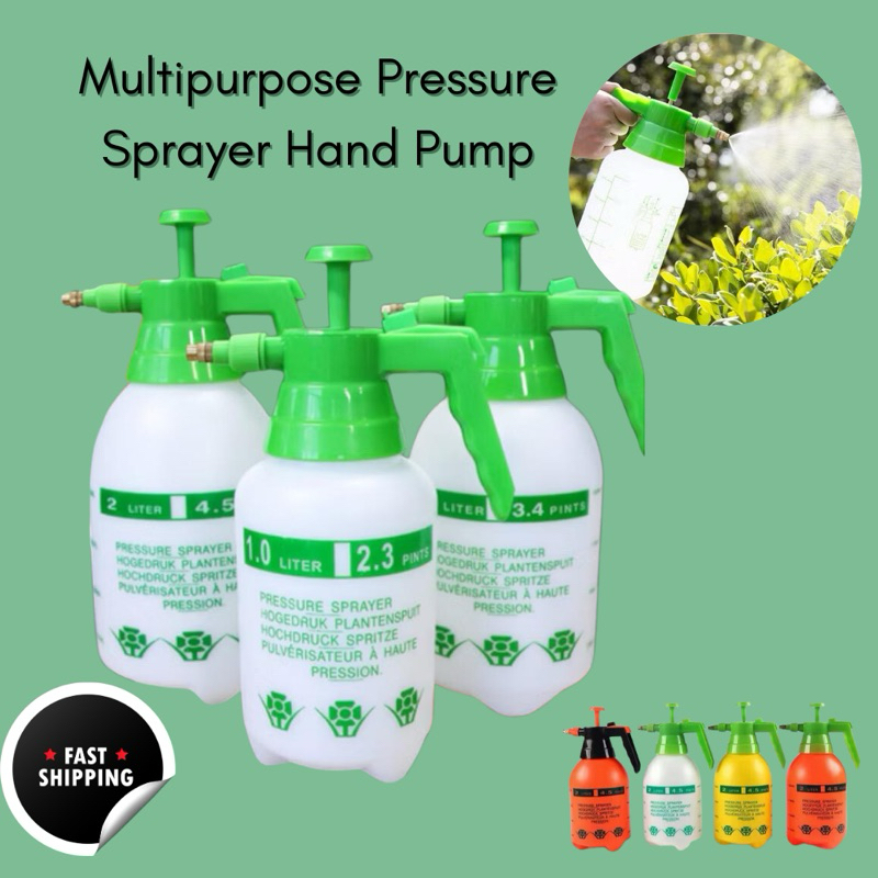 2 Liter Brass Nozzle Pressure Garden Sprayer Garden Pam Racun Manual ...