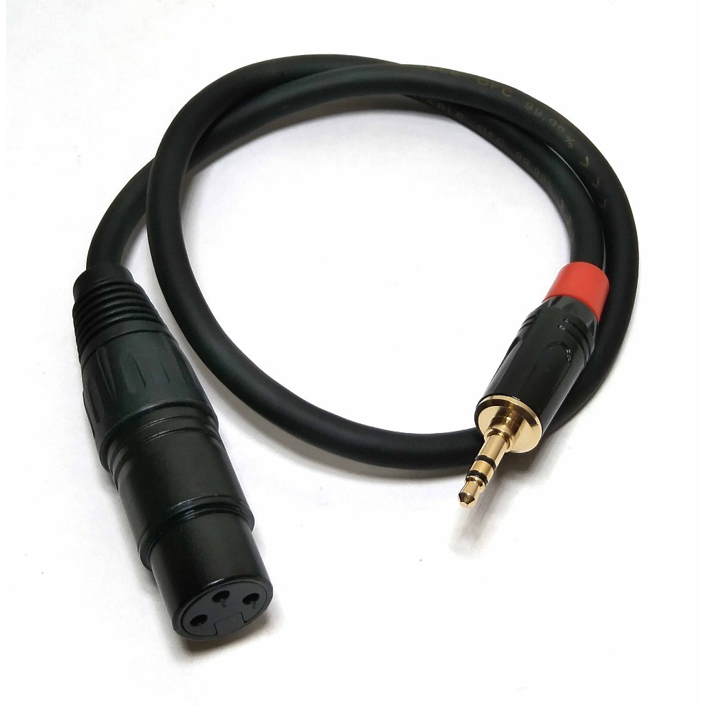 3 Pin XLR Female to 3.5mm Male RA Stereo Mini-Jack Cable 0.5m 3m 5m ...