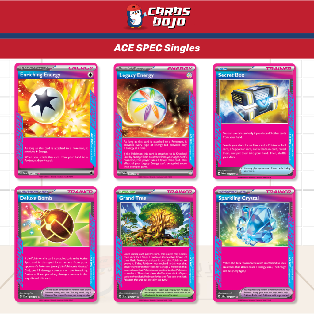 [READY STOCK] Ace Specs Trainer Singles Pokemon TCG English Ver - Unfair Stamp Deluxe Bomb ...