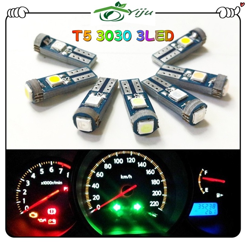 [Spot] Car led light T5 3030-3SMD Instrument light Air conditioning light stall light | Shopee ...