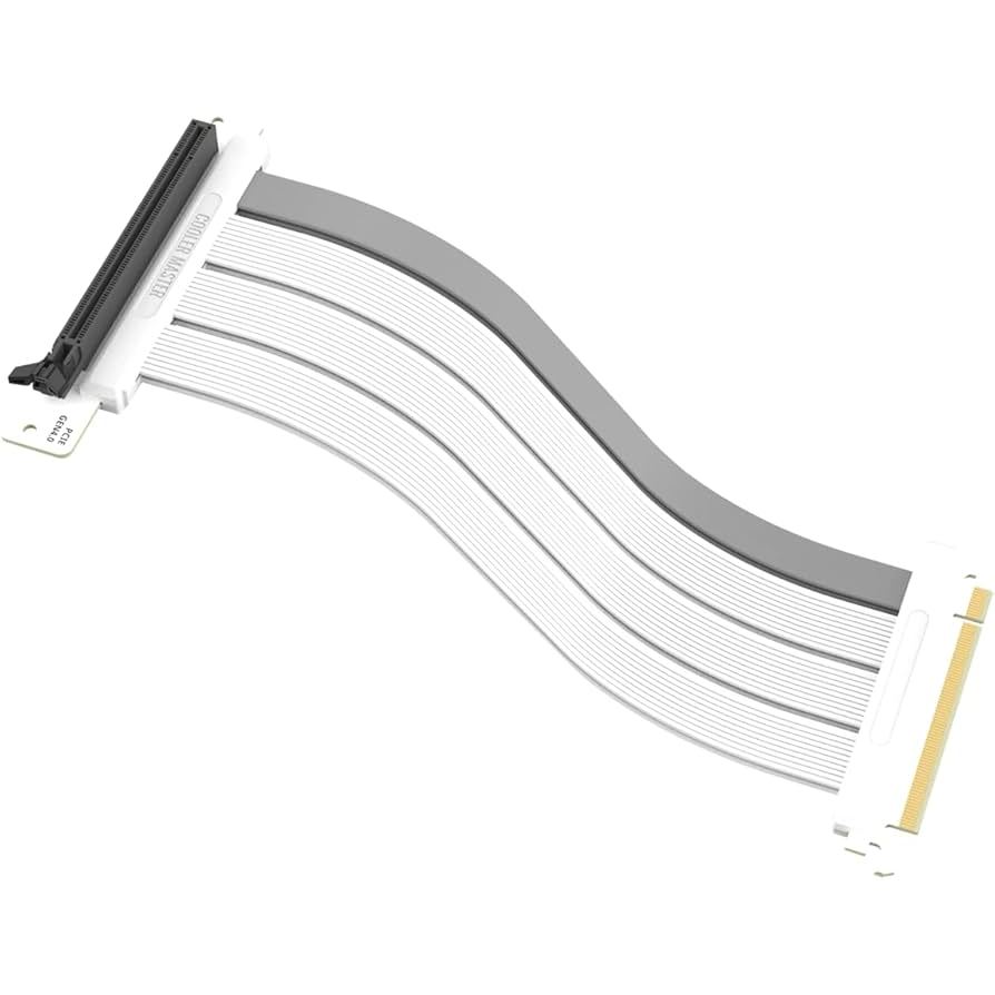 Cooler Master Riser Cable PCIe 4.0 x16 - 200mm / 300mm BLACK WHITE ...