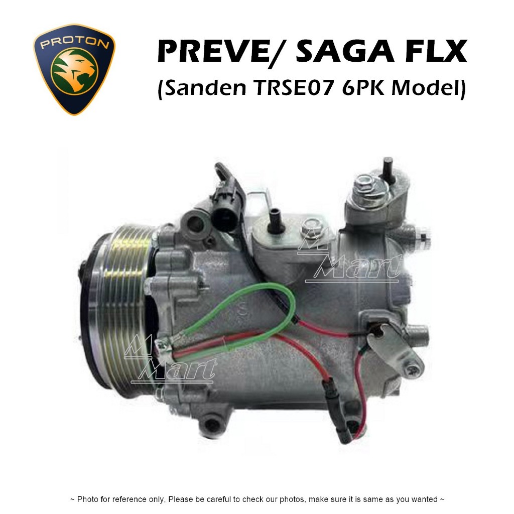 Proton Preve / Saga FLX (Sanden TRSE07) Air Cond Compressor | Shopee ...