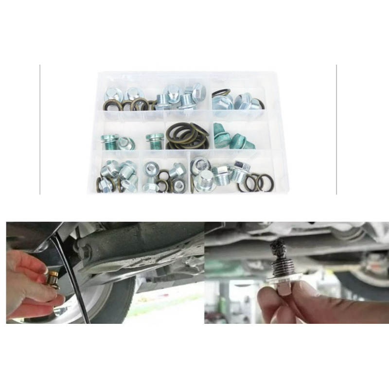 🌟25pcs🌟Car Screw Engine Oil Nut set Oil Drain Plug Nut Screw bolt Oil ...