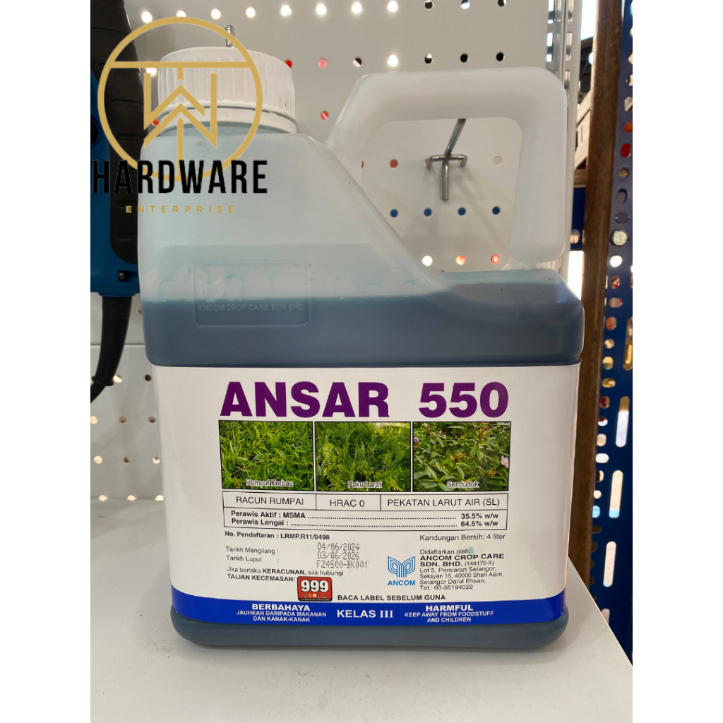 Ansar 550 Ancom MSMA Racun Rumpai Sentuhan / Racun Rumput Degil / Racun ...