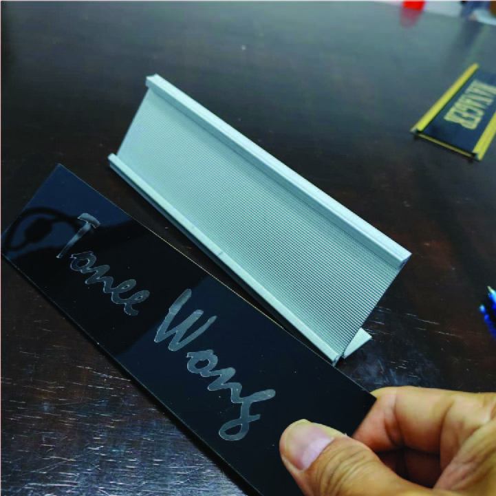 Table signage, position sigange jon table with aluminium standee frame ...