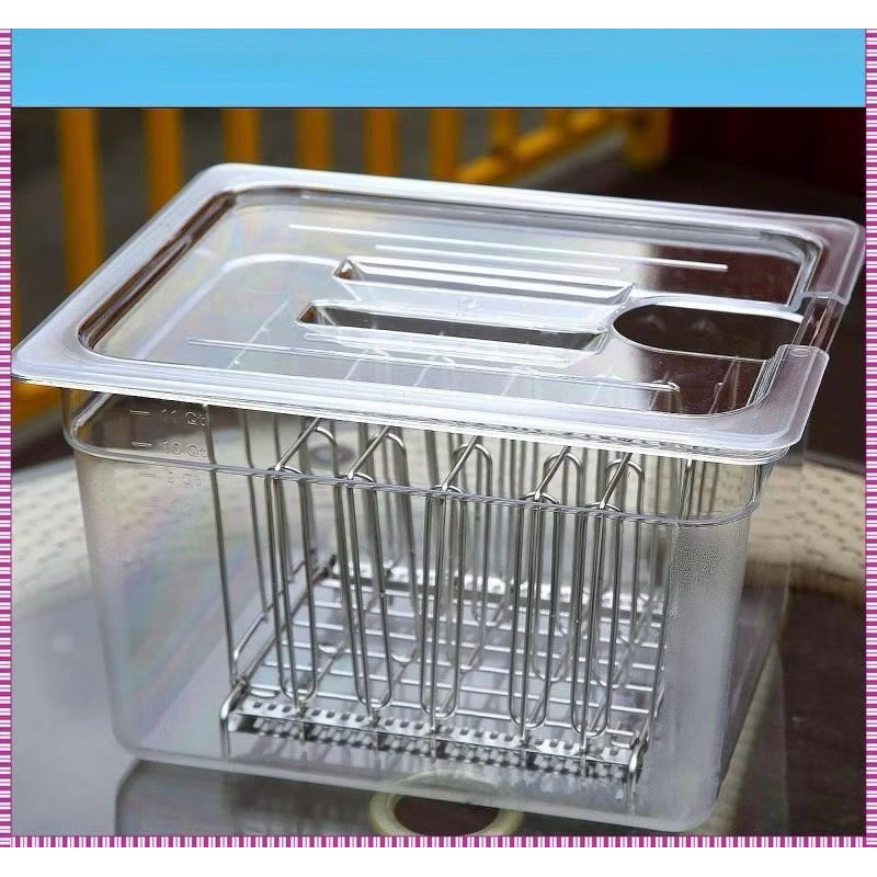 Sous Vide Container with Lid and Racks Kit Easy to Use Slow Cooker ...
