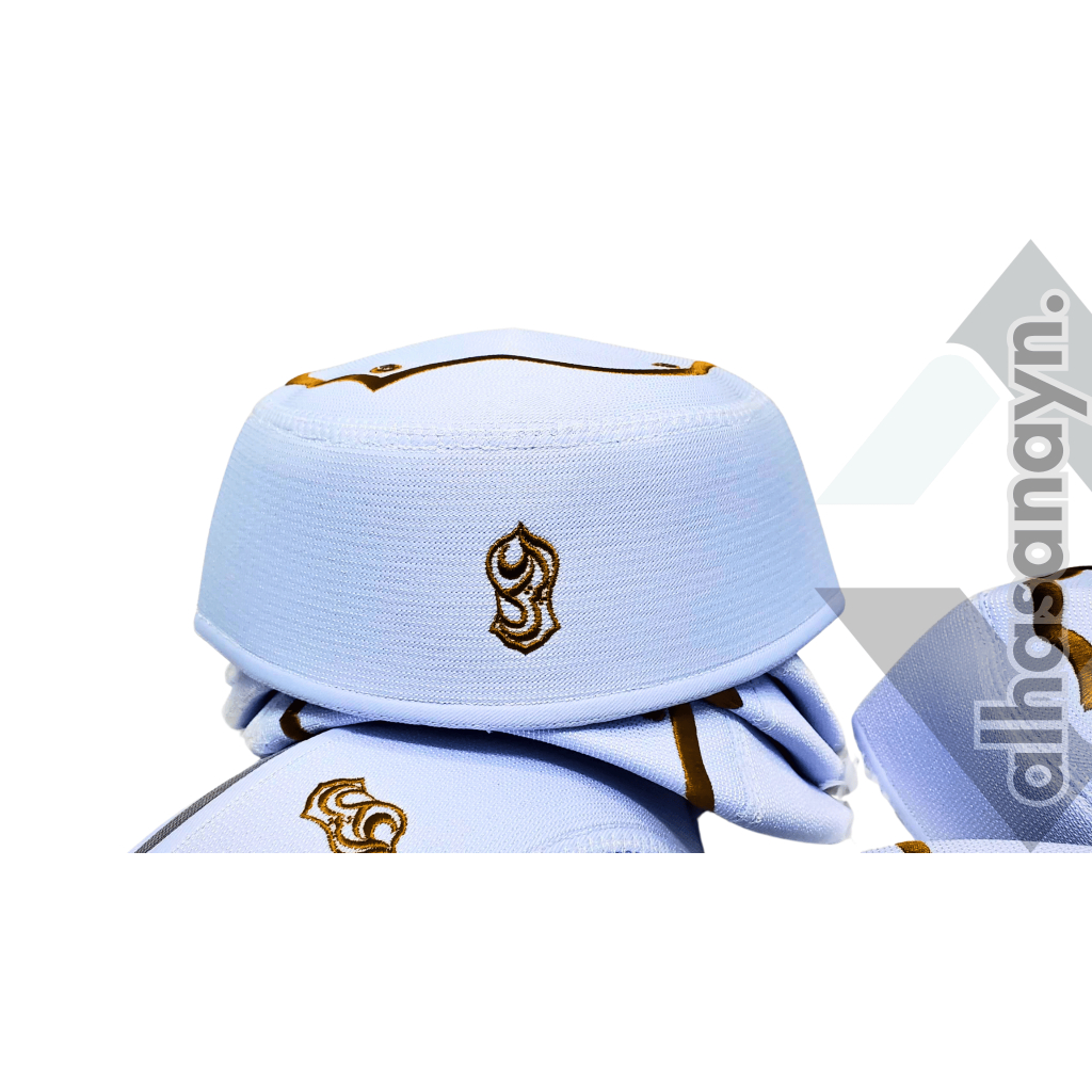 Kopiah Tebal Capal Nabi SAW Logo Sulaman Emas, Thick Kopiah with Golden ...