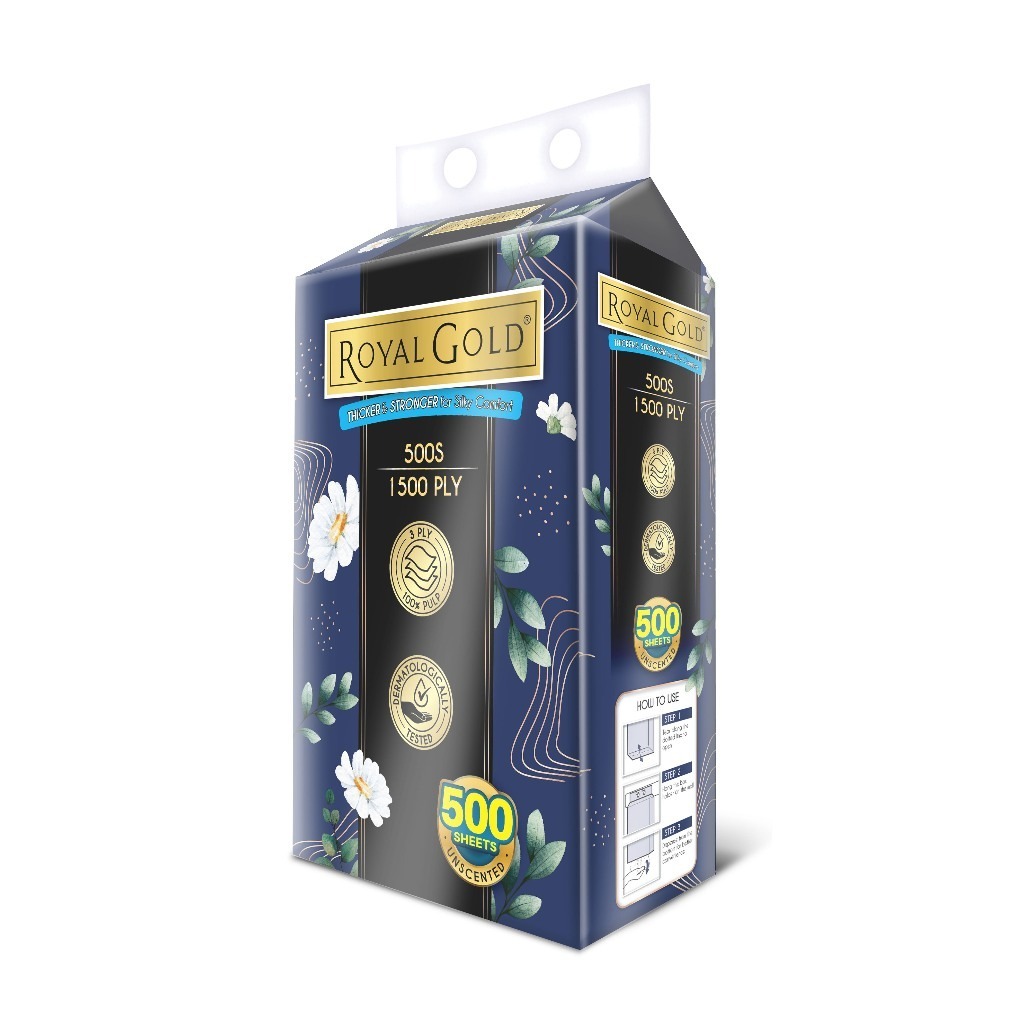 Royal Gold Elegant (3 PLY) Soft Pack Bottom Pull (500's) | Shopee Malaysia