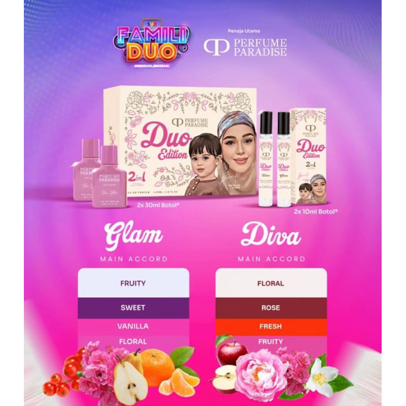 Perfume Paradise Duo Mua Bellaz Wara Nelly Sally | Shopee Malaysia