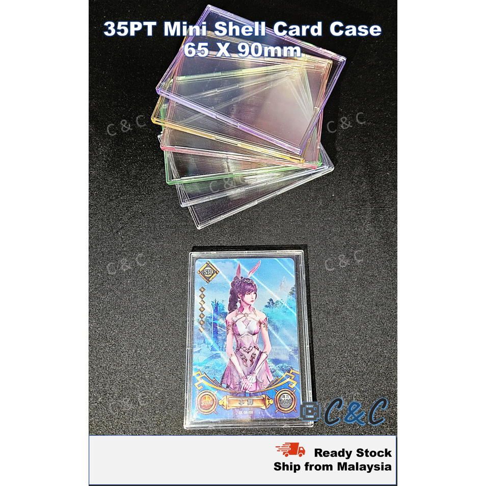 INS Style Mini Shell Card Holder 35PT Card Case Card Outer Protector ...
