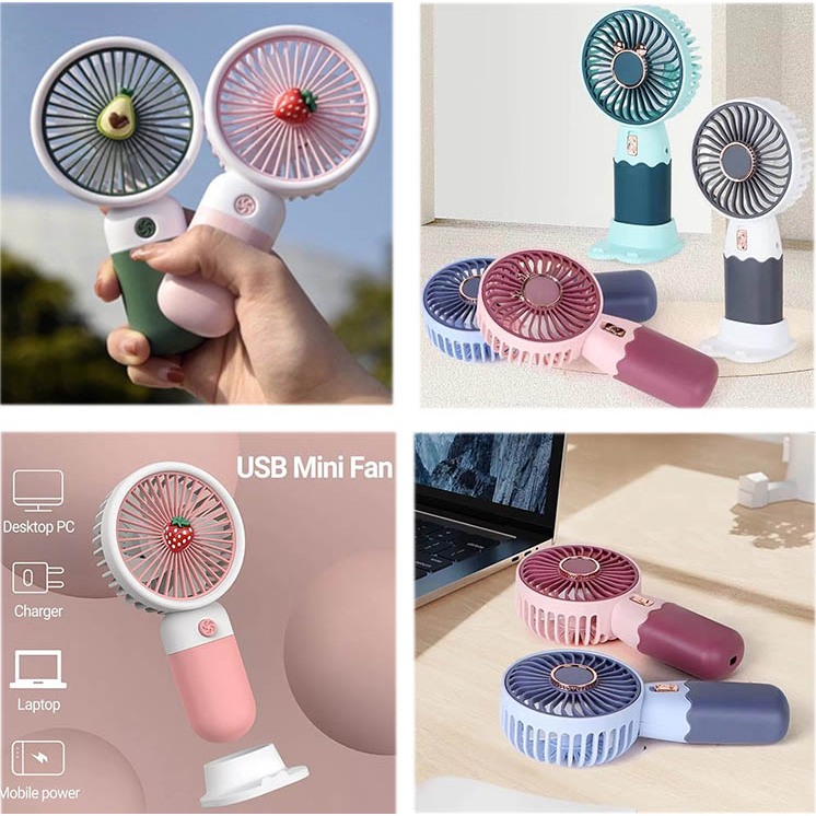 ZB088 USB Fan Mini Portable USB Mini Kipas Cooling Strong Wind ...