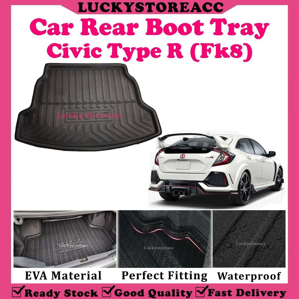 Honda Civic Type R (Fk8) Custom Fit EVA Car Rear Boot Tray Luggage ...