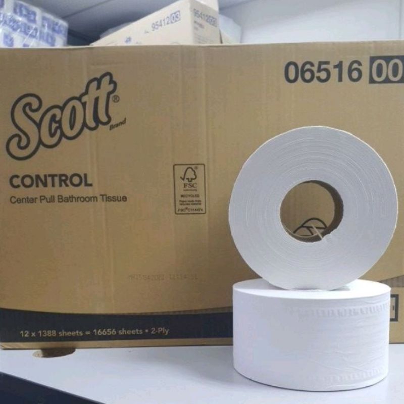 Scott® Control Twin Centre Pull Bathroom Tissue, White, 2 ply, 12 rolls ...
