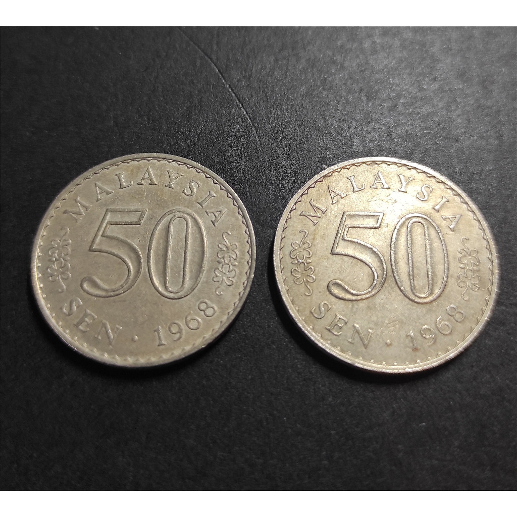 Malaysia Parliament 50 Cents Coins 1968 Sell In Set of 2 Pieces ( Security Edge) | Shopee Malaysia
