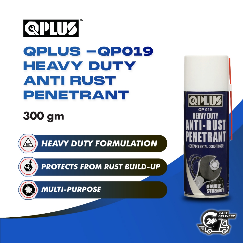 QPlus QP019 Heavy Duty Anti-Rust Penetrant (300g) | Deep Penetration & Long-Lasting Protection ...