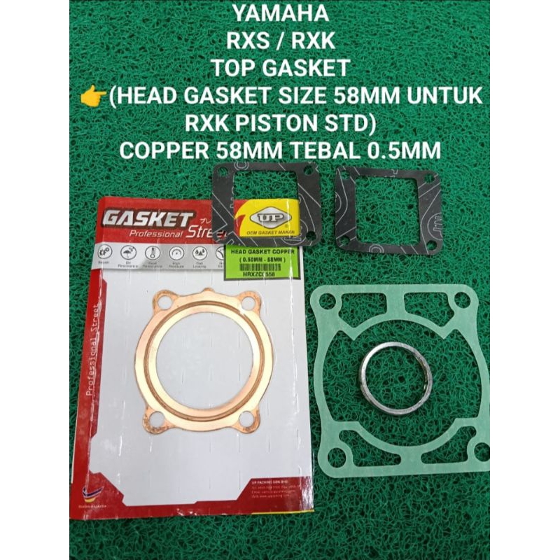 YAMAHA RXS115 ( RXK PISTON SIZE 58MM ) TOP SET GASKET SET HEAD GASKET ...