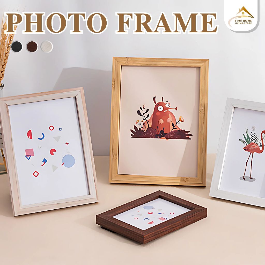 Photo Frame Picture Frame With Stand Home Decor for Table Wall | Shopee ...