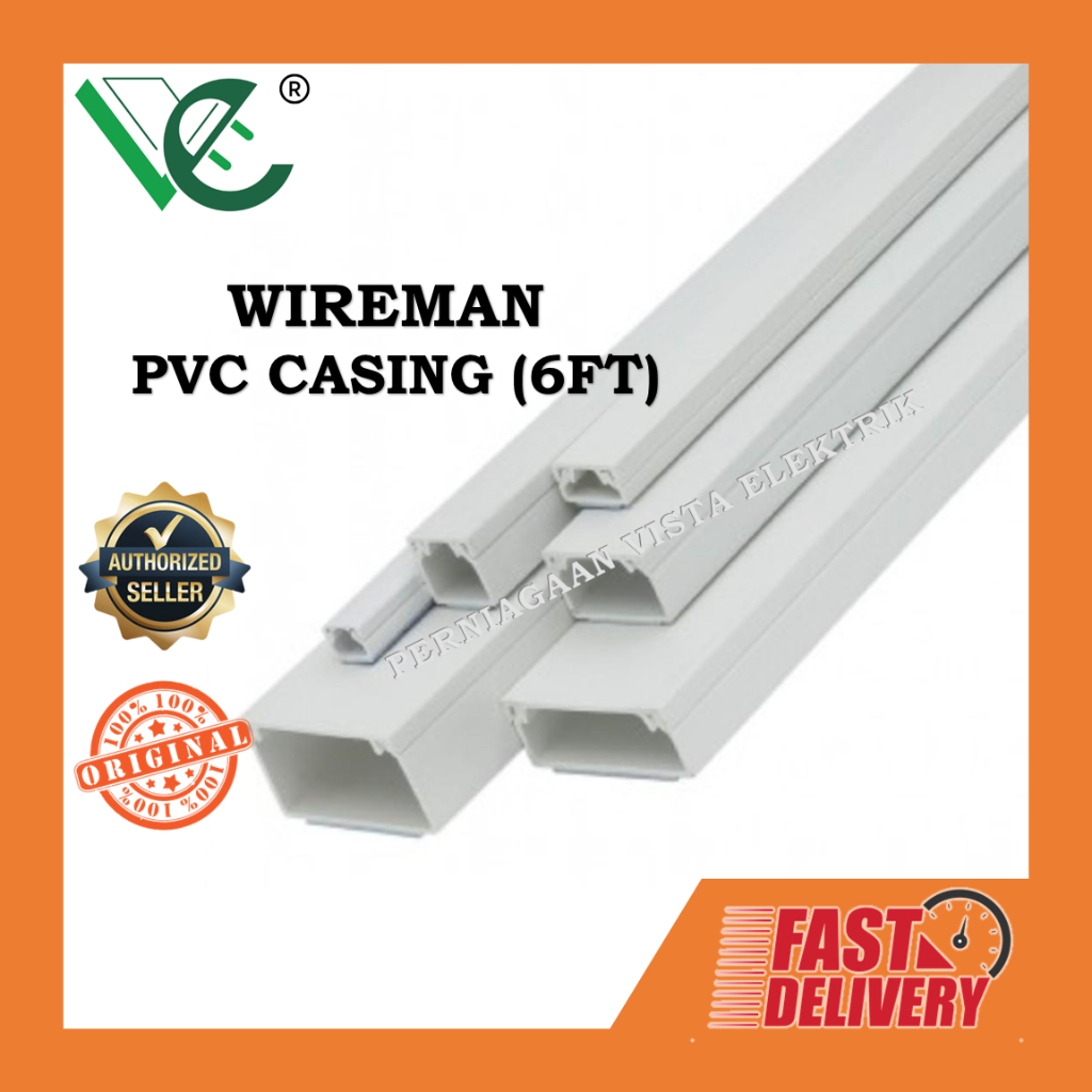WIREMAN PVC Wiring Casing Electrical Casing Elektrik Casing Pure PVC ...