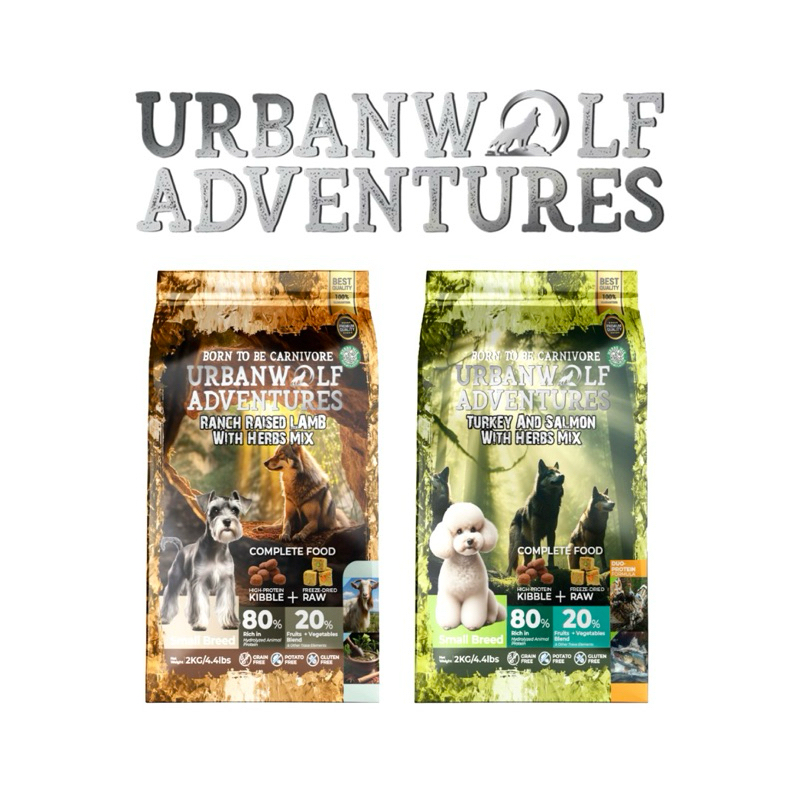URBANWOLF ADVENTURES Dog Dry Food (2KG) | 狗粮低敏 幼犬 成年犬 | Shopee Malaysia