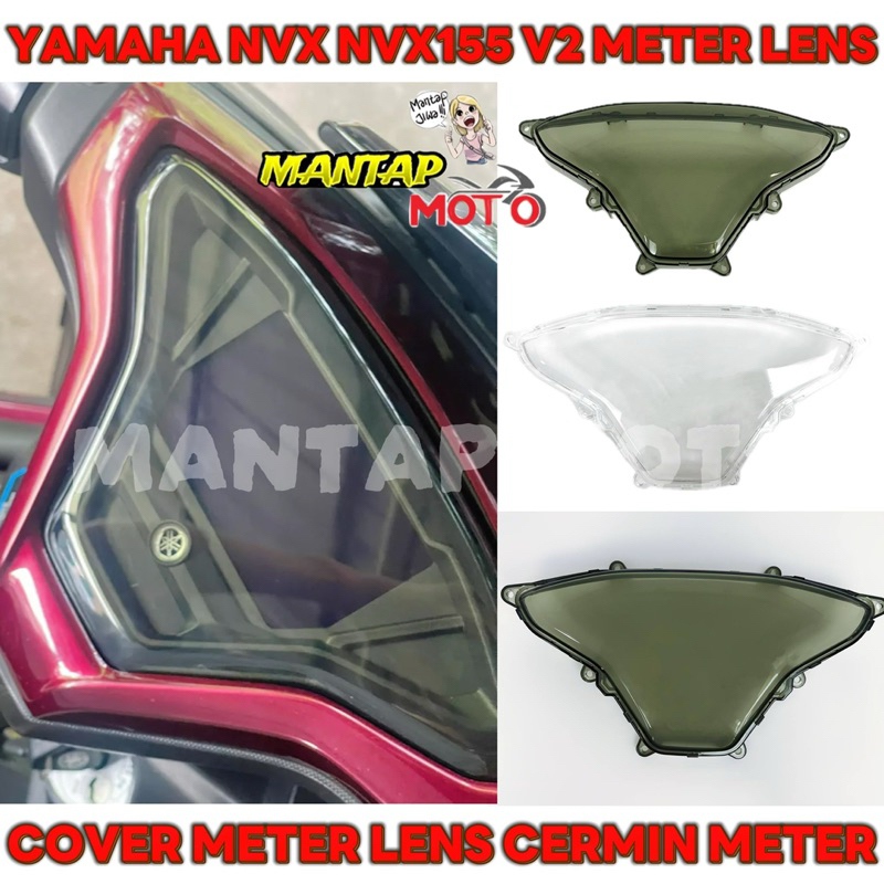 YAMAHA NVX155 NVX V2 V3 COVER METER LENS CERMIN METER SMOKE CLEAR GLASS ...