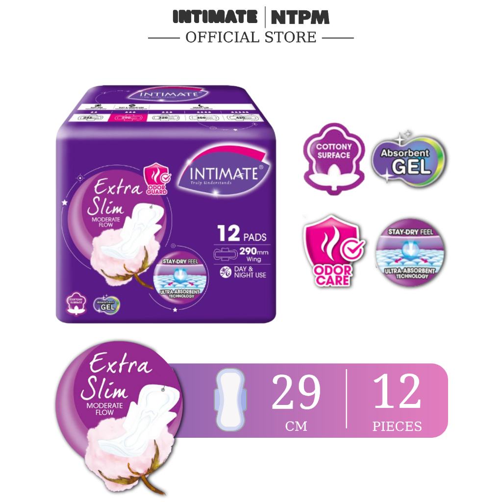Intimate Extra Slim Day & Night Wing 290mm (12's) | Shopee Malaysia