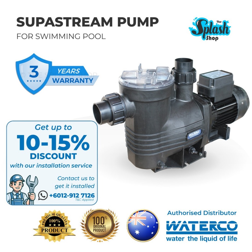 𝐏𝐔𝐌𝐏 - WATERCO Supastream Pump for Swimming Pool : WATERCO TOP QUALITY ...