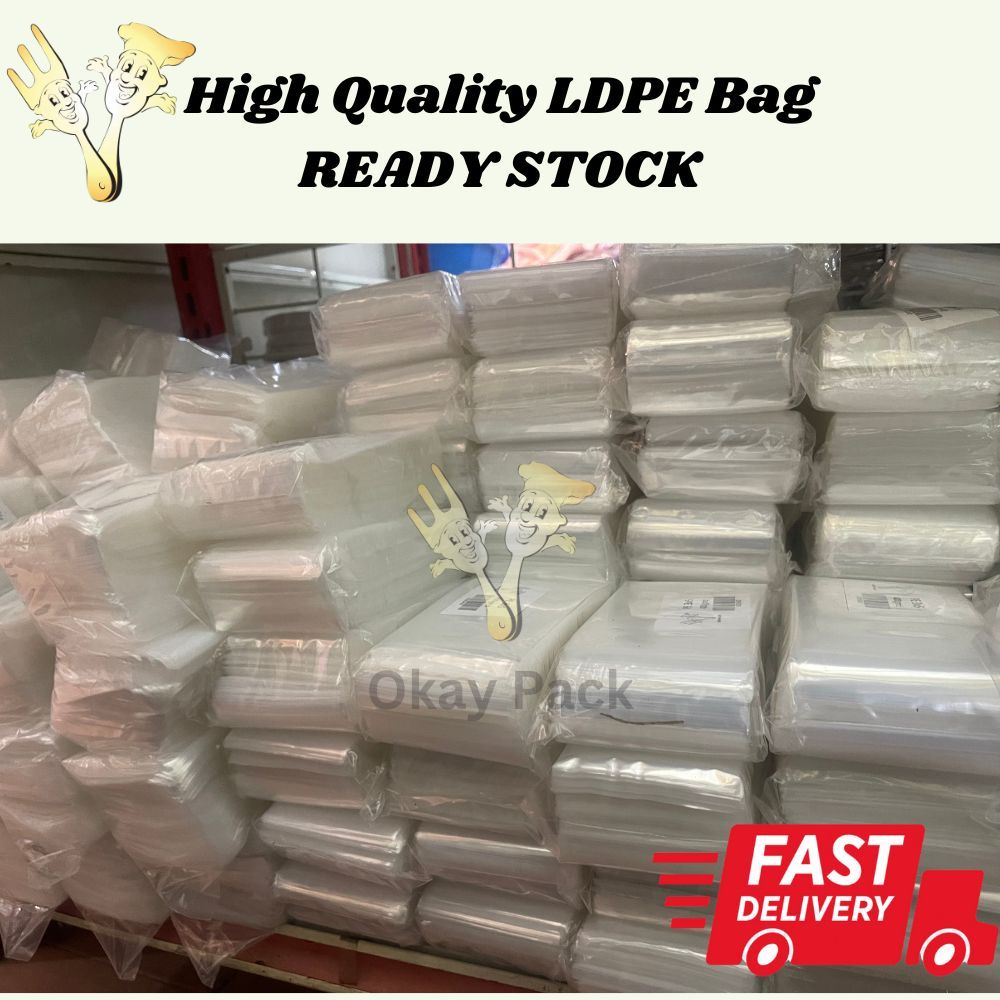 LDPE Plastic Bag Lembut Thickness 0.03 PE Beg Plastik Beg Plastik ...