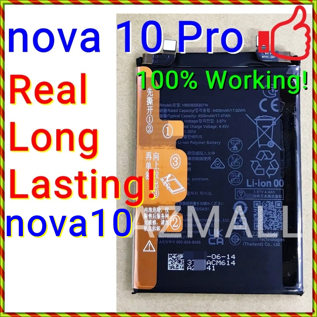 (100W Fast Charge) NEW ORI Long Lasting Stable Battery HB506593EFW for ...