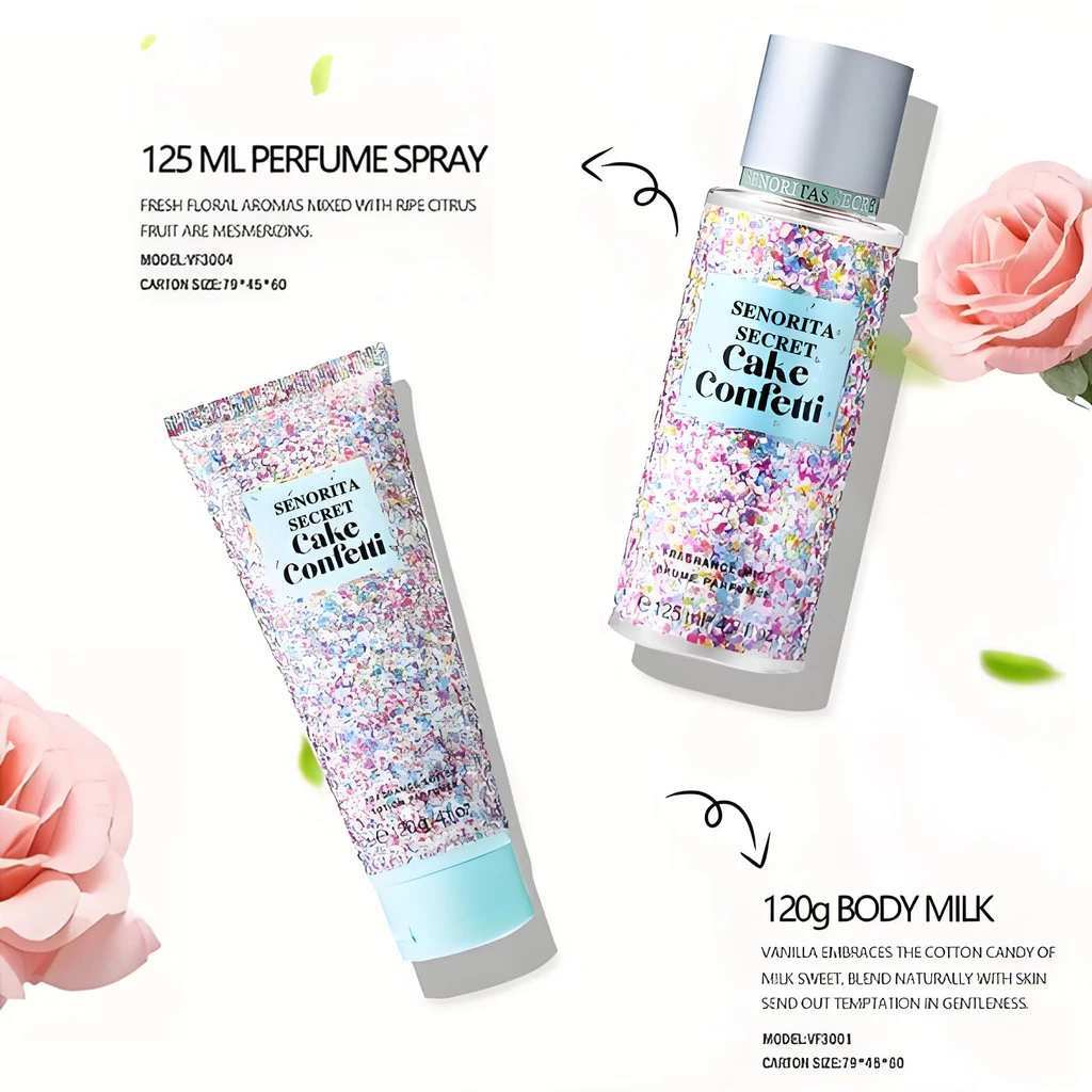 Cake Confetti Senoritas Secret Perfume Fragrance Body Mist &Lotion Gift ...