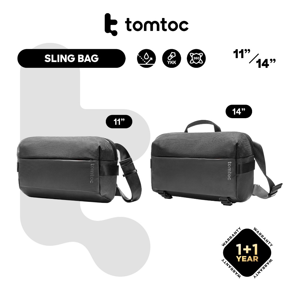 tomtoc T21 Business Sling Bag for Ipad & Macbook Men Crossbody Bag ...