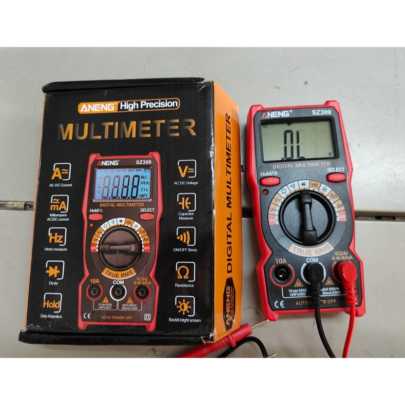 Digital High End Multimeter SZ309 Voltmeter Ammeter Ohms AC/DC tester ...