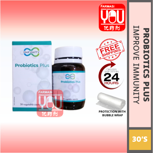 [YOUPHARMACY] Infinity Probiotic Plus 30 Vegetable Capsules | Shopee ...