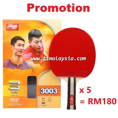 DHS R3003 Table Tennis Bat (Pimple In + Long Pips) | Shopee Malaysia