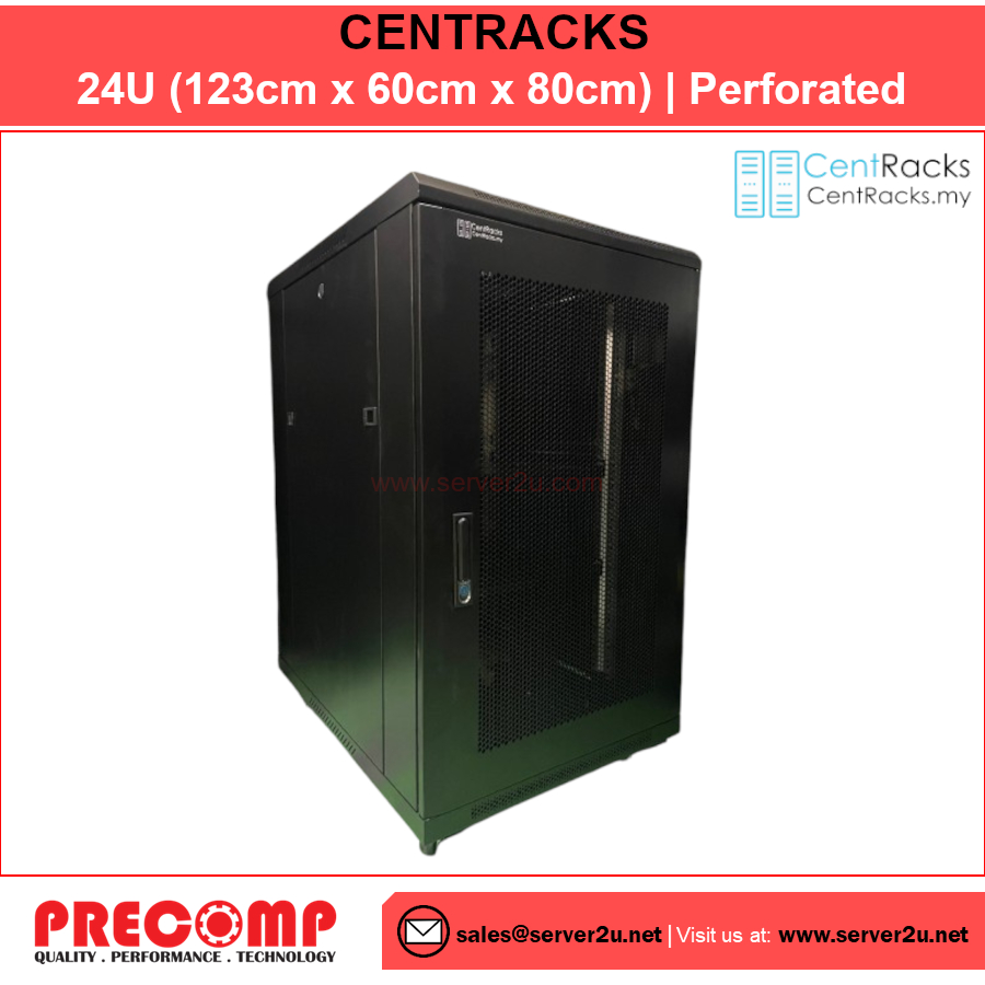 [FOC WITHIN KLANG VALLEY] CentRacks 24U (123cm x 60cm x 80cm) Floor ...
