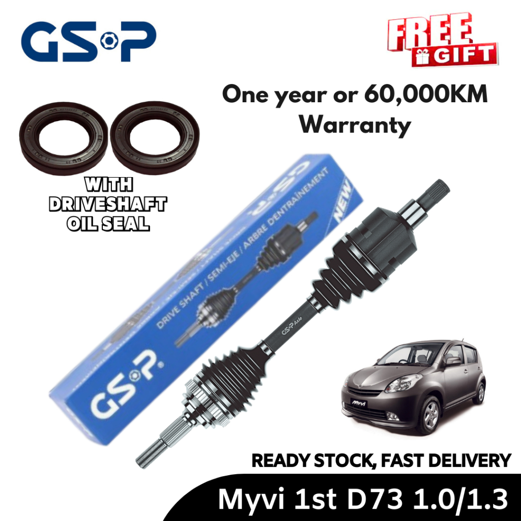 GSP Perodua Myvi 1st Gen 1.0/1.3 Drive Shaft Left/Kiri (Short) / Right ...