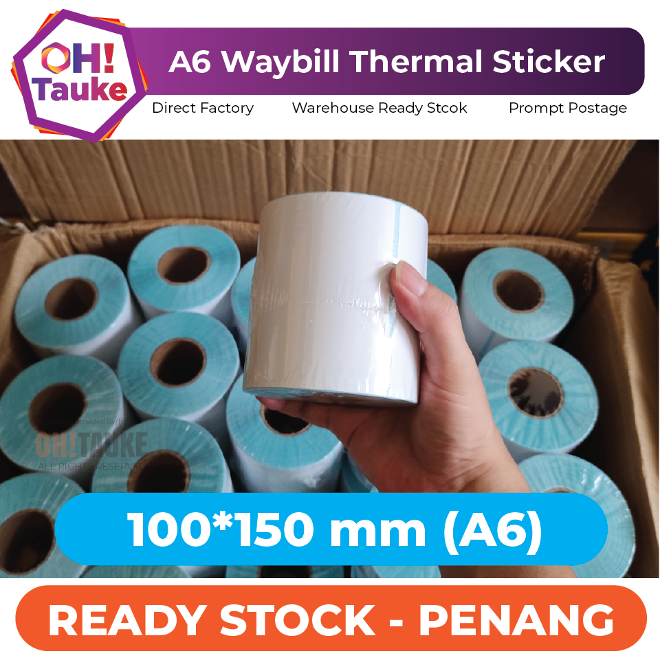 Stiker Waybill AWB A6 Waybill Thermal Sticker Courier Consignment Label ...
